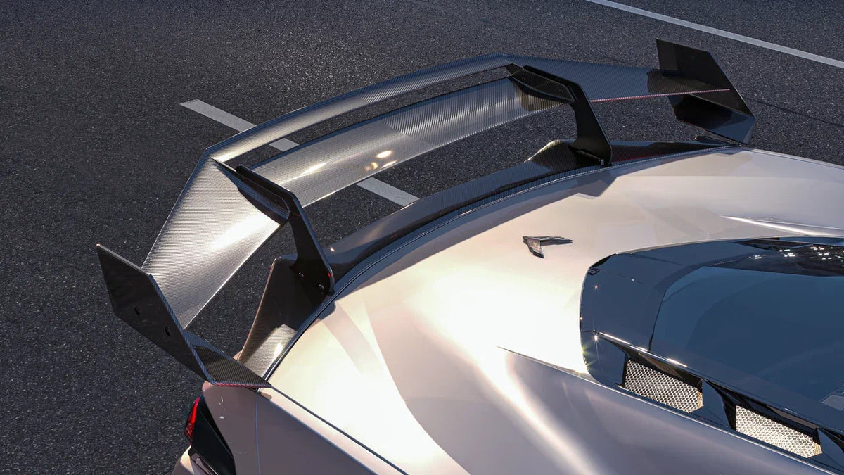 Corvette C8 Z06 Z07R Chassis Wing – Competition Carbon
